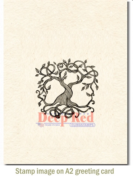 Tree of Life Rubber Cling Stamp