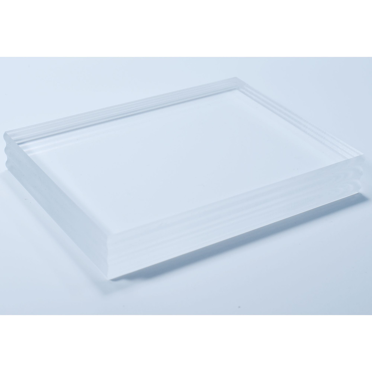 Large - Deluxe Acrylic Stamping Block - Deep Red Stamps