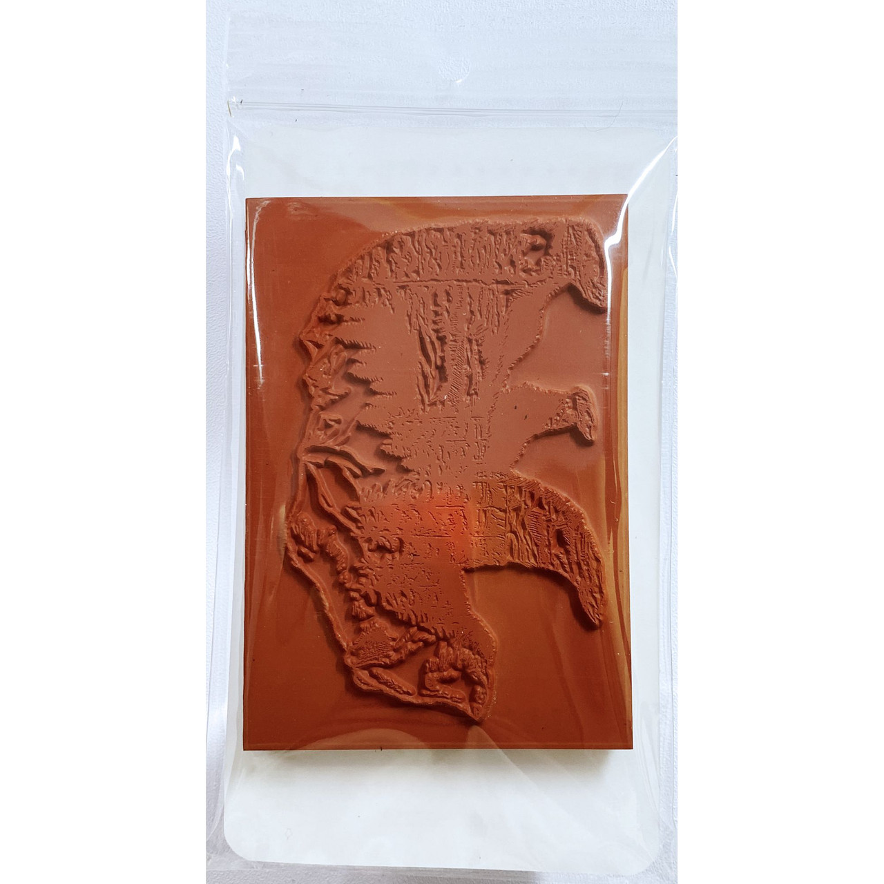 Wilderness Bear Rubber Cling Stamp - Deep Red Stamps