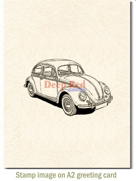 VW Bug Rubber Cling Stamp