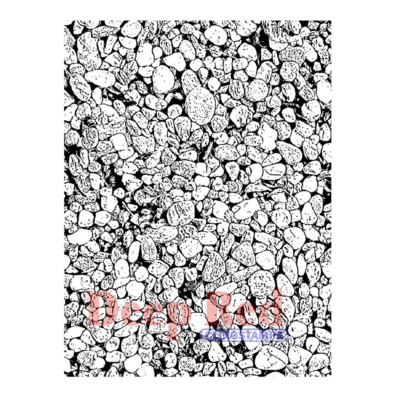 Rocks Background Rubber Cling Stamp