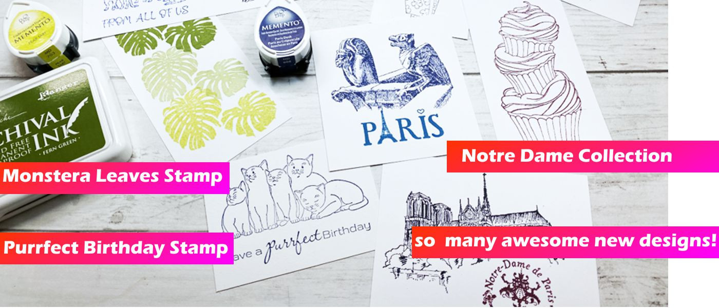 Deep Red Stamps