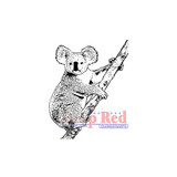 Grizzly Bear Rubber Cling Stamp