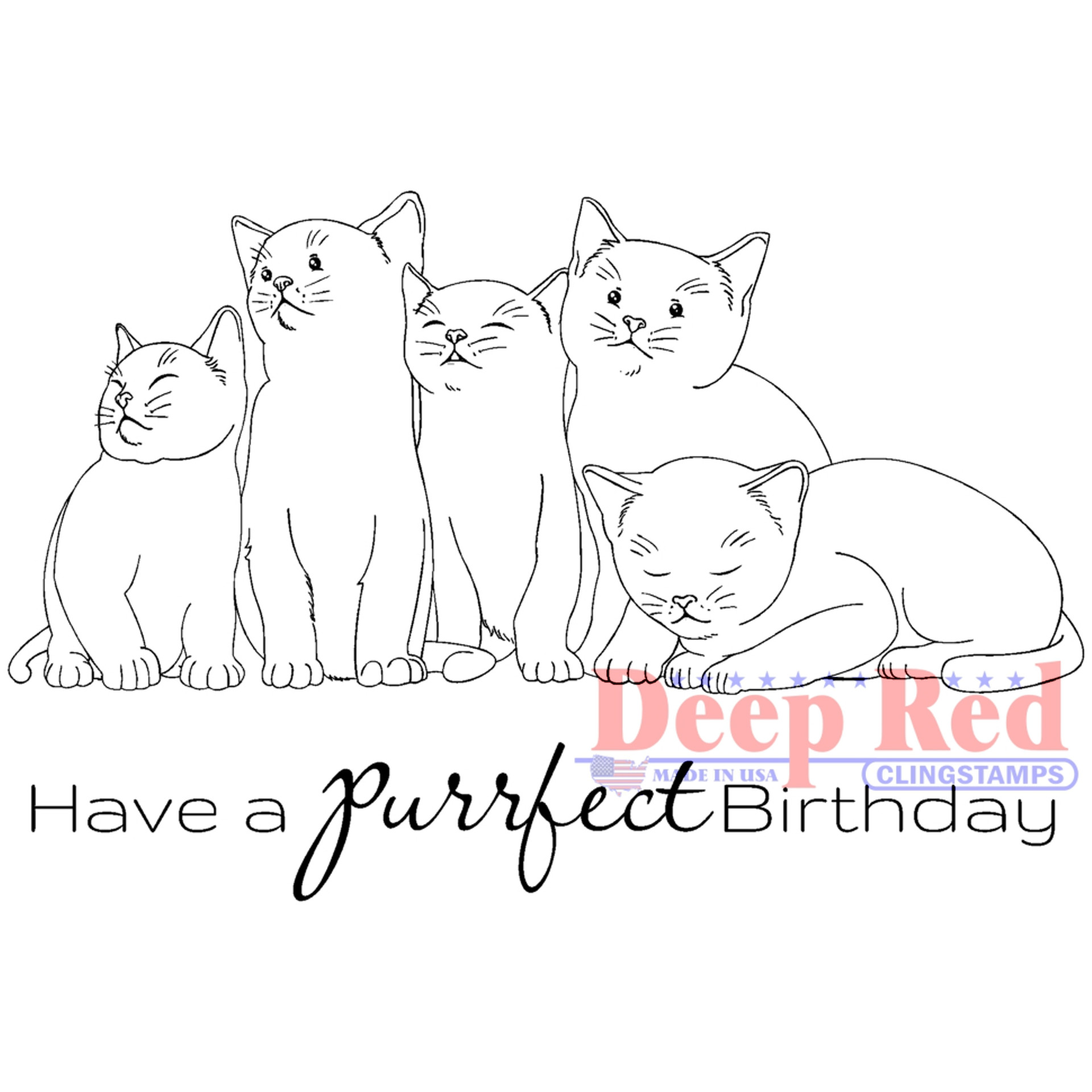 Deep Red Stamps All Rubber Stamps