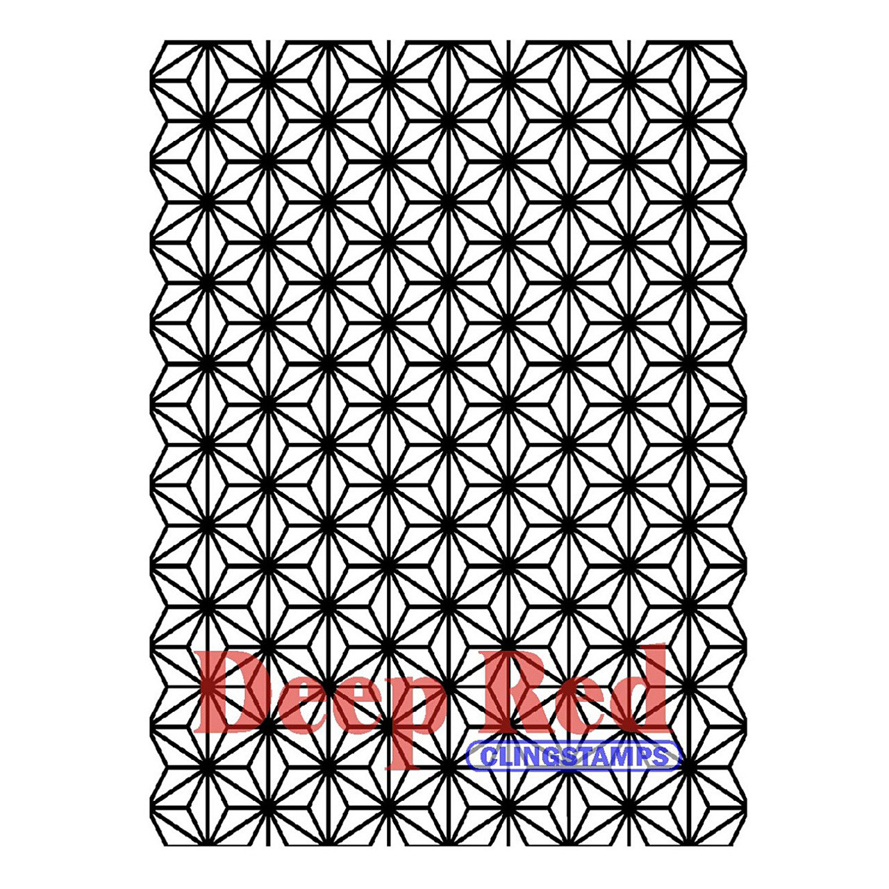 Plaid Background Rubber Cling Stamp