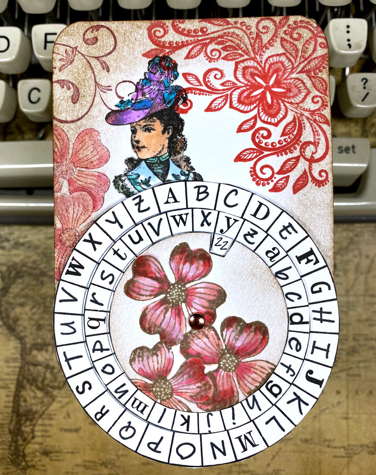 Decipher Tool - Deep Red Stamps