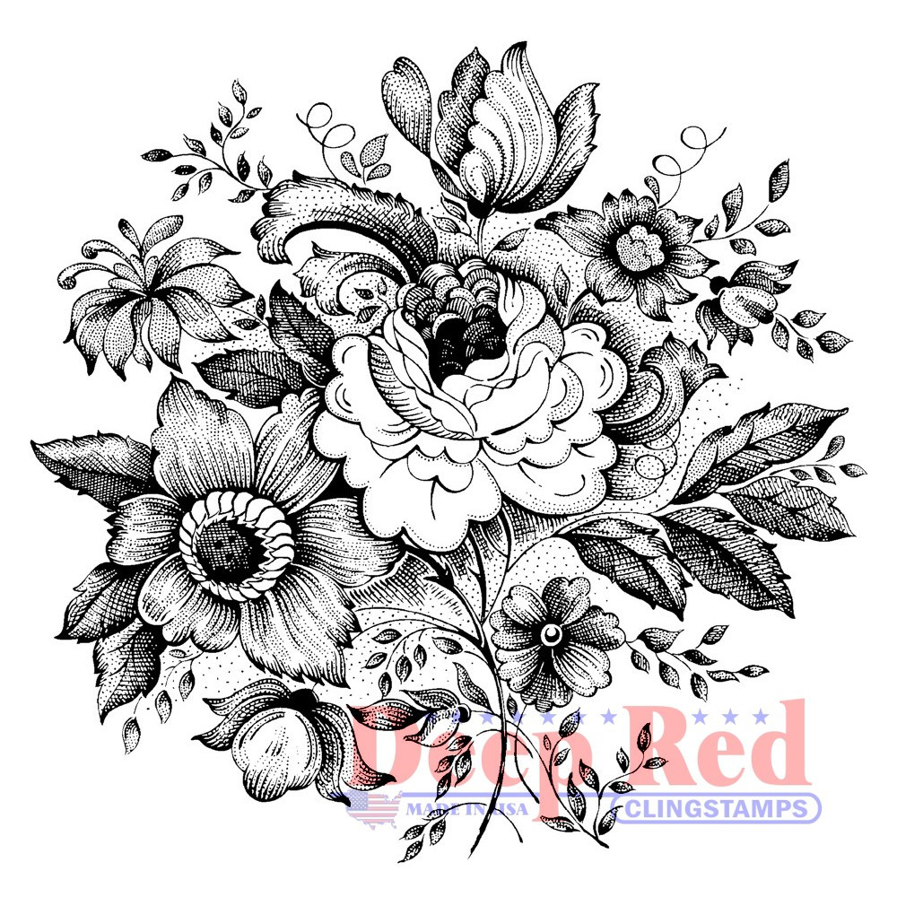 Deep Red Stamps