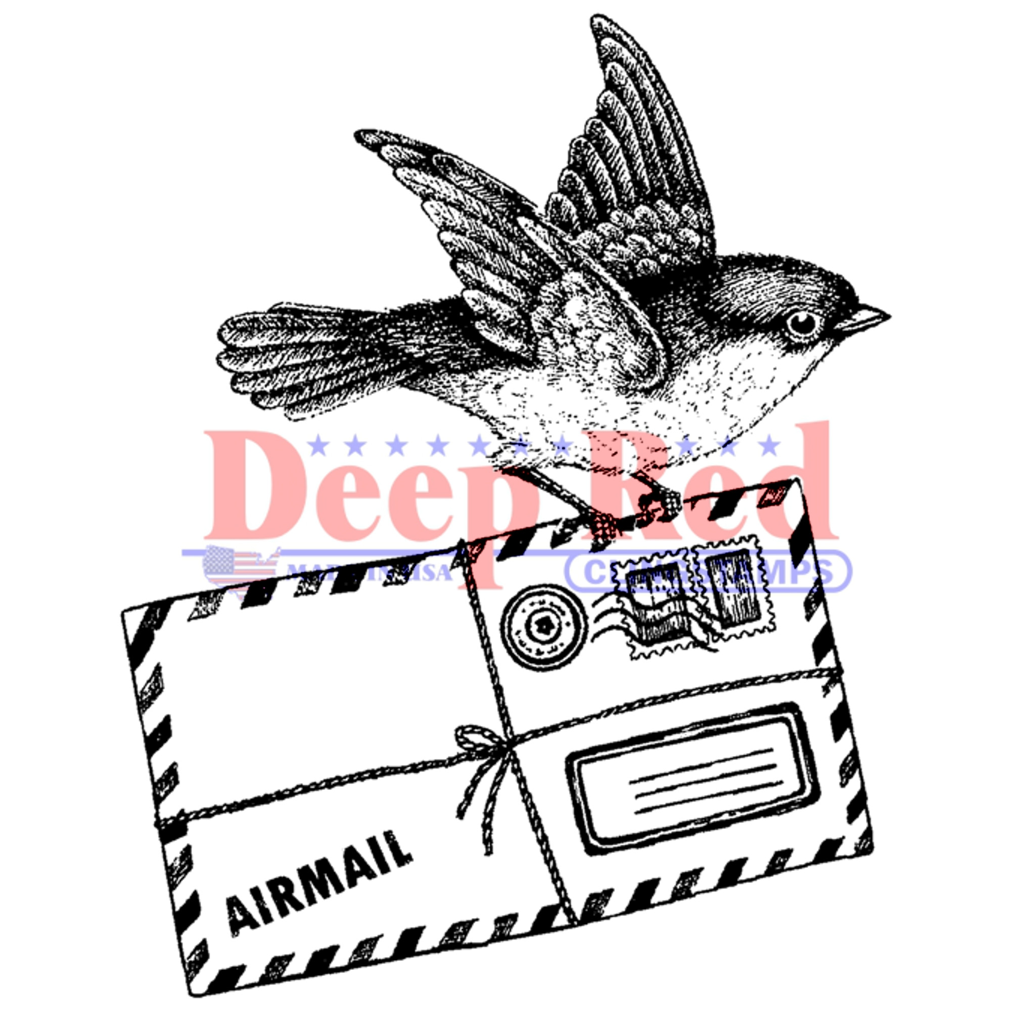 Deep Red Stamps