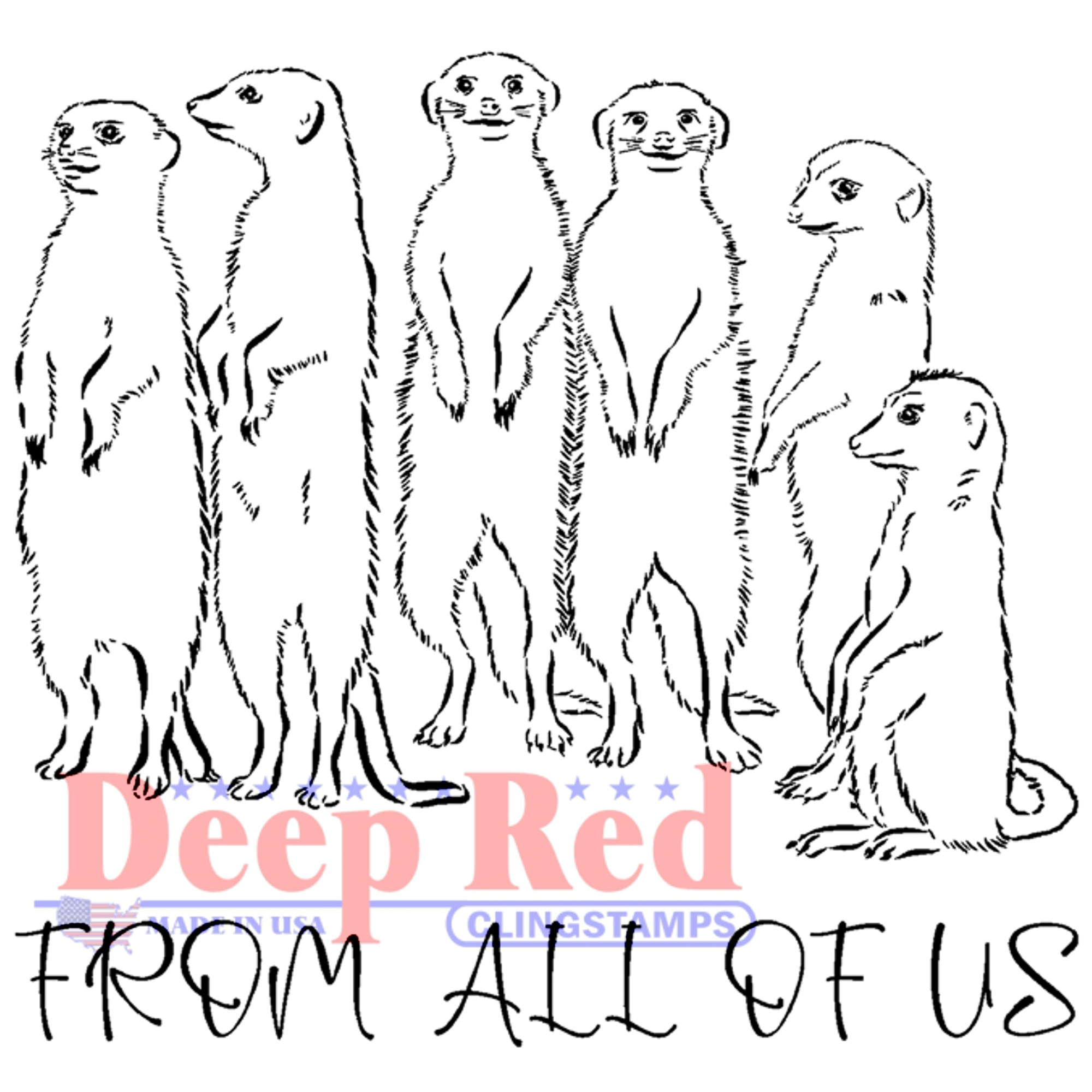 Deep Red Stamps