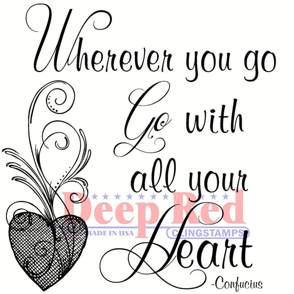 Heartfelt Hug Rubber Cling Stamp