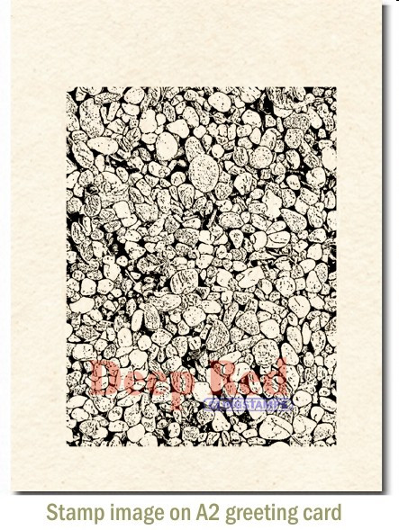 Rocks Background Rubber Cling Stamp