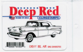Chevy Bel Air Rubber Cling Stamp