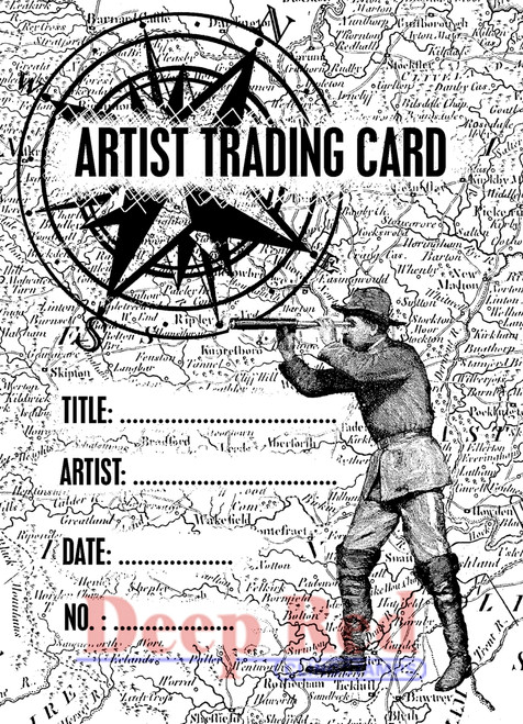 ATC Explorer Rubber Cling Stamp