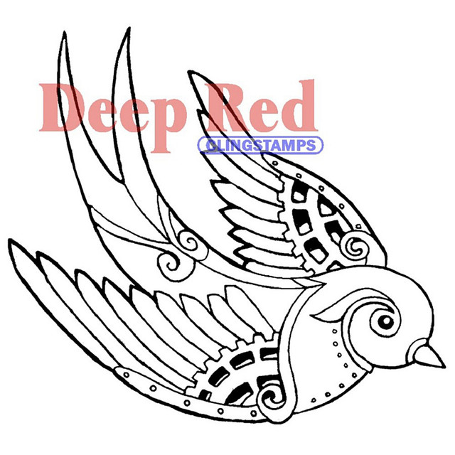 Deep Red Stamps All Rubber Stamps