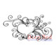 Water Splash Rubber Cling Stamp