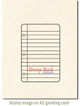 Notebook Paper Rubber Cling Stamp
