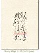 Water Splash Rubber Cling Stamp