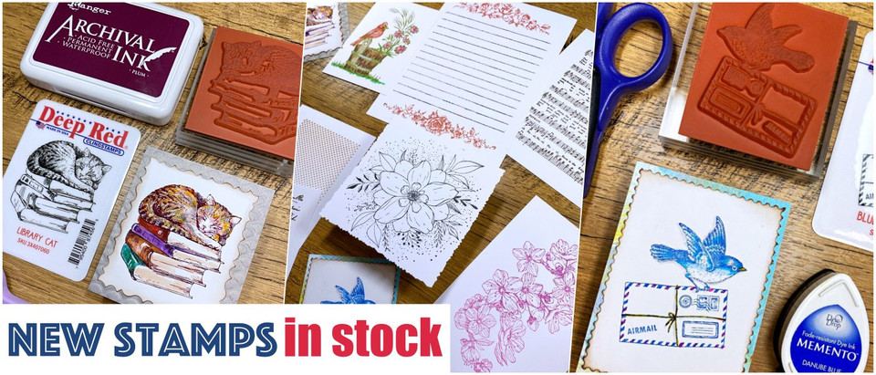 Deep Red Stamps