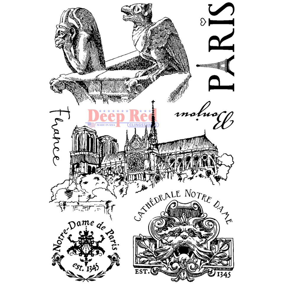 Deep Red Stamps