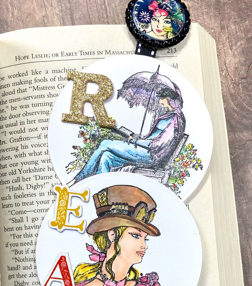 3 Circle Bookmark and Coloring Tips - Deep Red Stamps