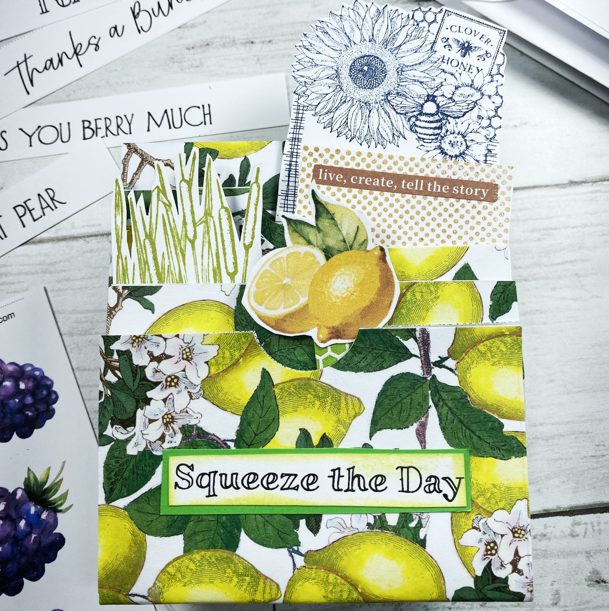 Fruity Artwork & Puns Printable - Deep Red Stamps