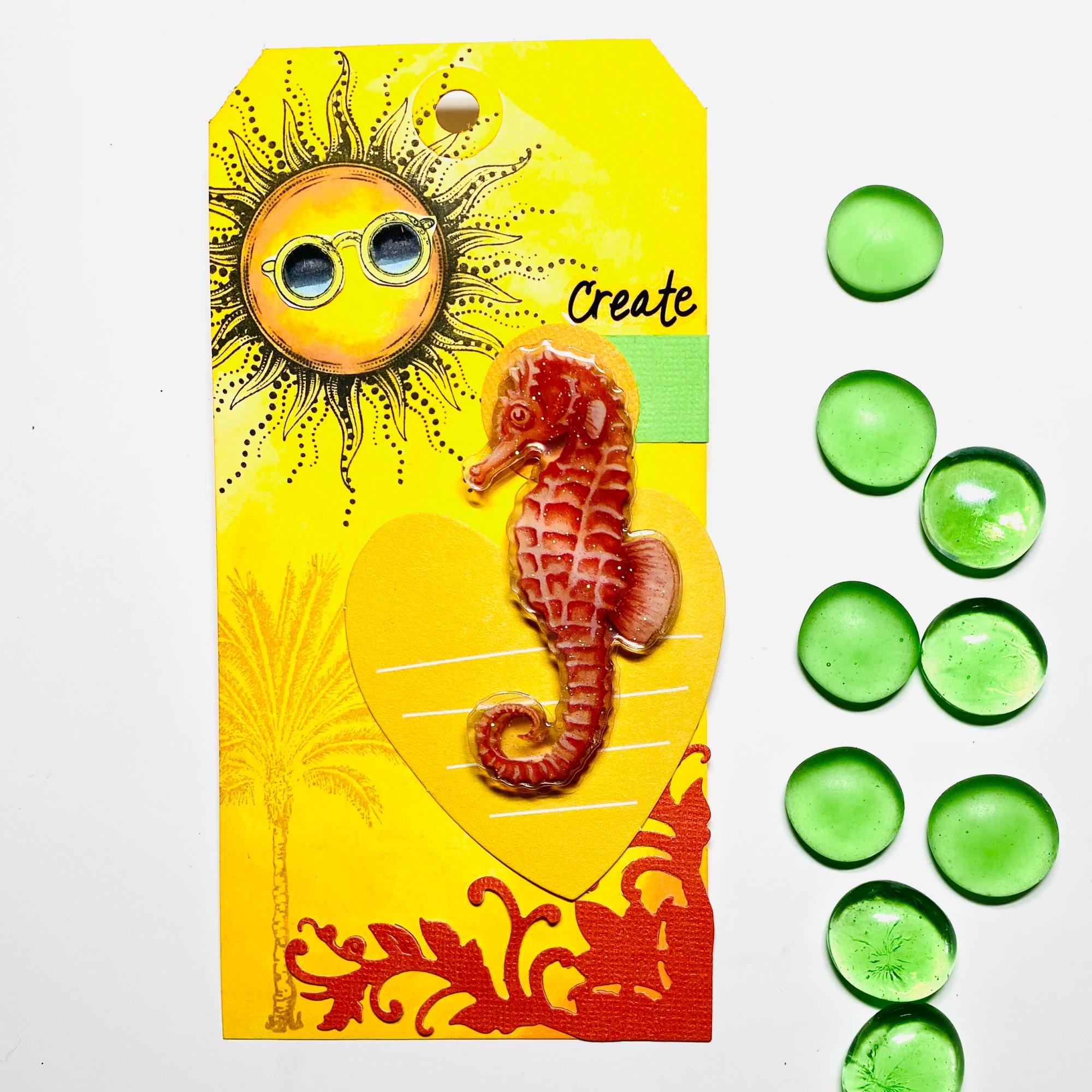 Sunshine Tag - Deep Red Stamps