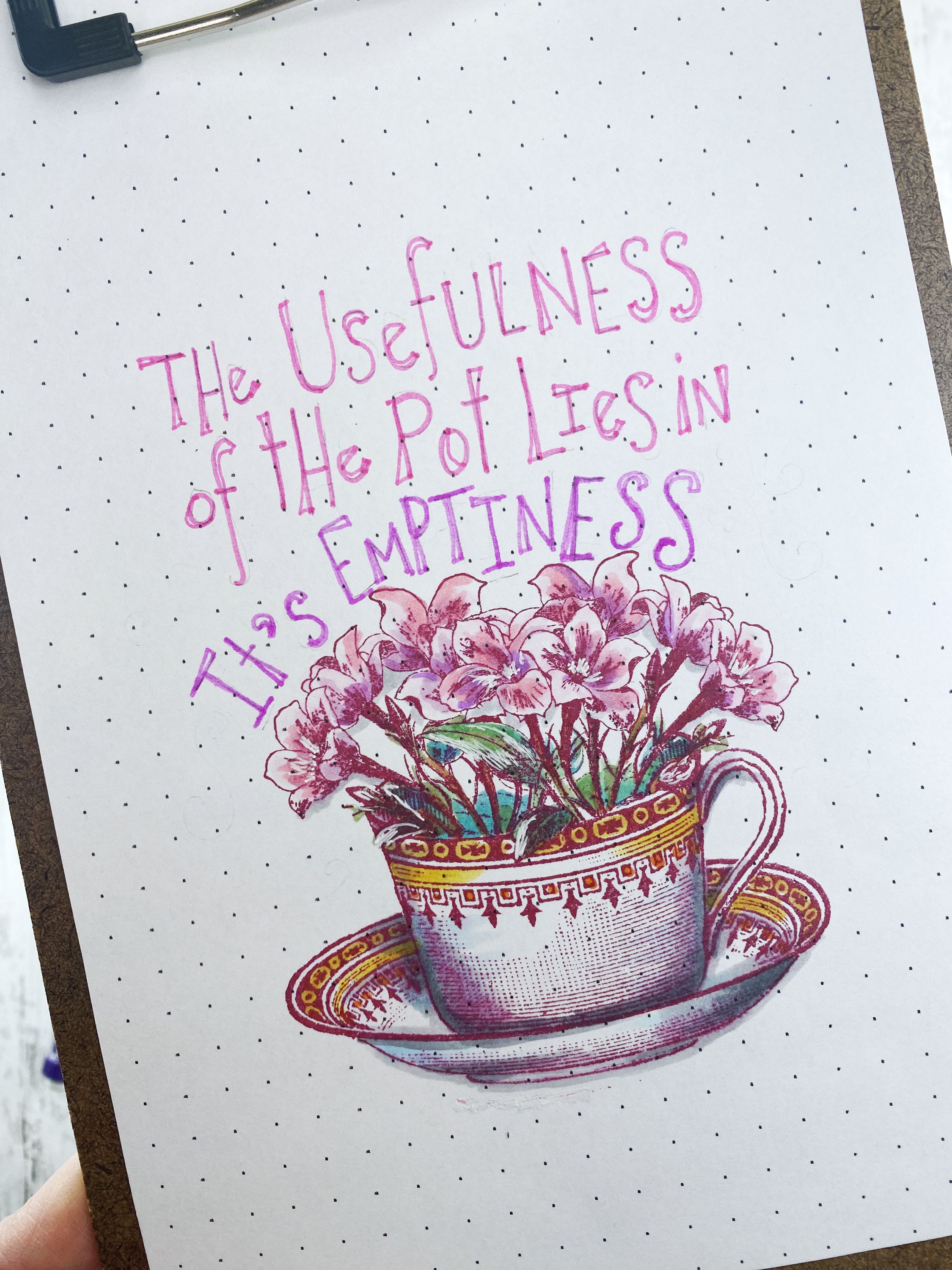 Handwriting and Stamping - Deep Red Stamps