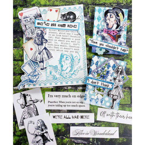 Alice Printable Download - Deep Red Stamps