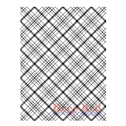 Plaid Background Rubber Cling Stamp