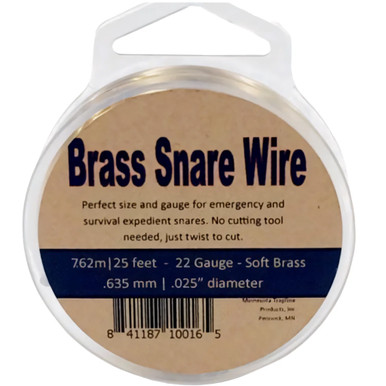 Brass Survival And Snare Wire .025 Diameter 25 Ft. - Bowhunters Superstore