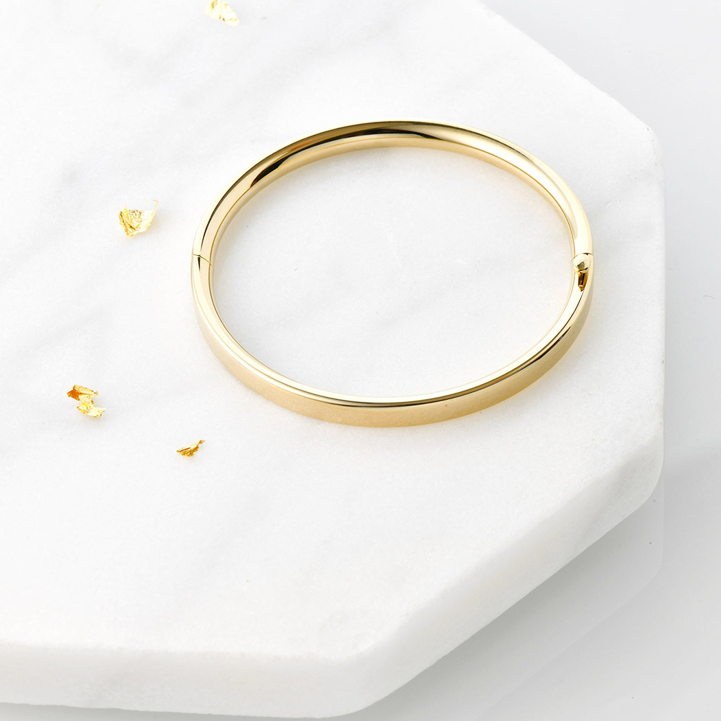 Classic Baby Bracelet | Girls Bangle Bracelet | 14K Gold - The Jeweled ...