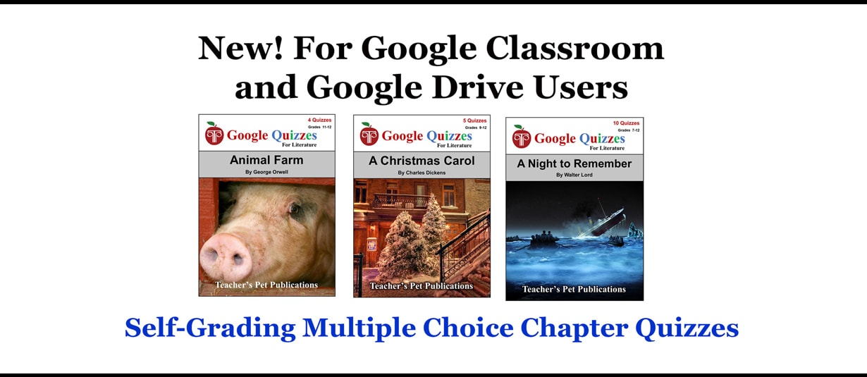 Novel Units & Lesson Plans | Teacher's Pet Publications