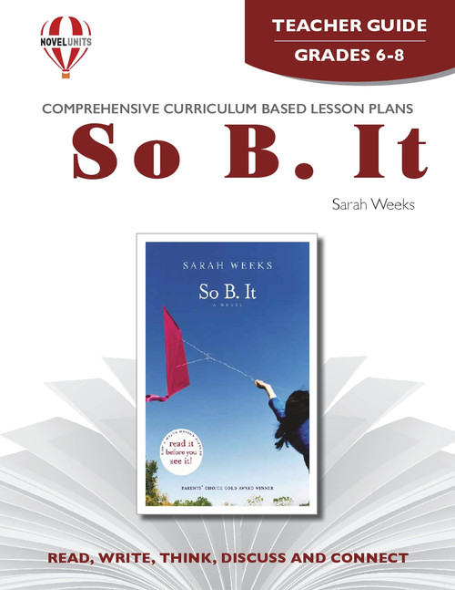 So B. It Novel Unit Teacher Guide