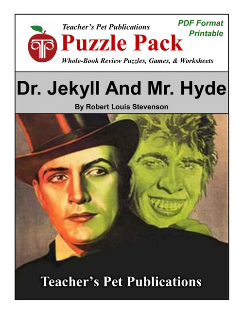 Dr. Jekyll and Mr. Hyde Puzzle Pack - Activities, Worksheets, Games