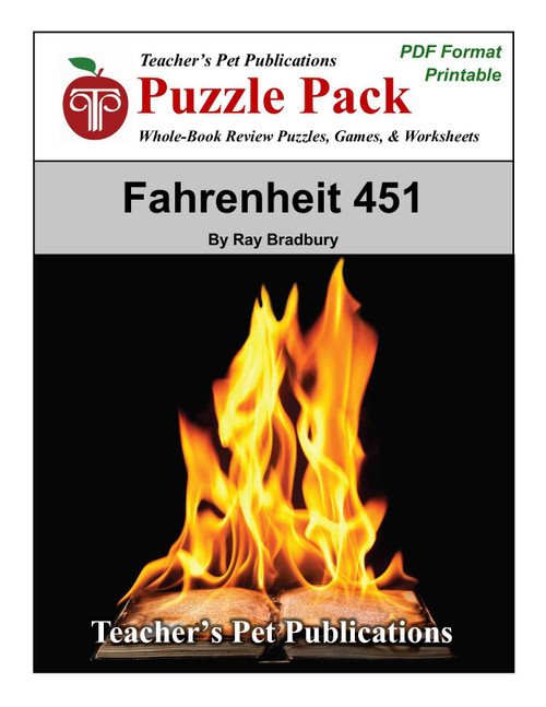 Fahrenheit 451 Puzzle Pack - Activities, Worksheets, Games