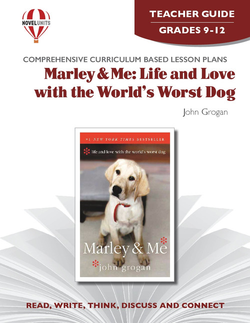 Marley and Me Novel Unit Teacher Guides, Lesson Plans, Activities