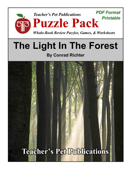 The LIght in the Forest Puzzle Pack - Activities, Worksheets, Games