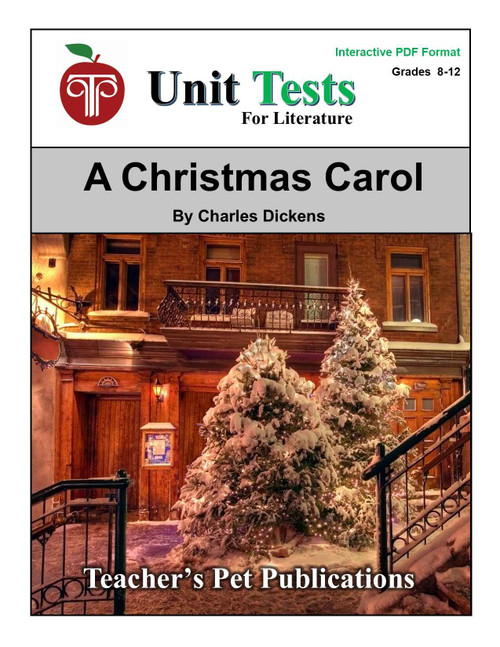 A Christmas Carol Interactive PDF Unit Test