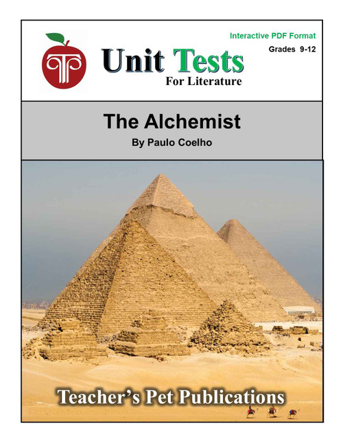 The Alchemist Unit Test Interactive PDF Google Classroom