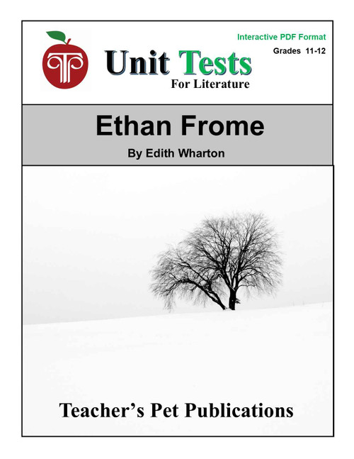 Ethan Frome Unit Test Interactive PDF Google Classroom