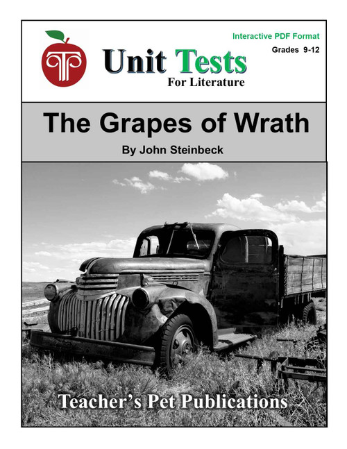 The Grapes of Wrath Unit Test Interactive PDF Google Classroom