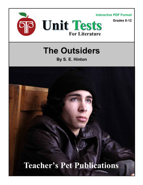 The Outsiders Unit Test Interactive PDF Google Classroom