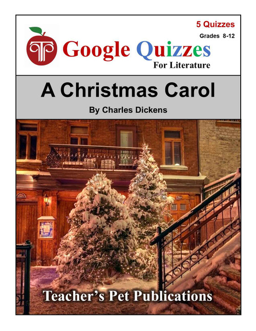 A Christmas Carol by Charles Dickens Google Forms Quizzes | Google ...