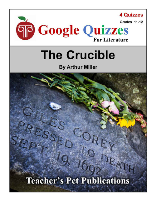 The Crucible Google Forms Quizzes | Google Classroom | Distance Learning