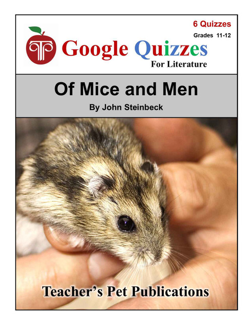 Of Mice and Men Google Forms Quizzes | Google Classroom | Distance Learning