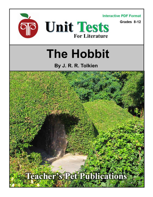 The Hobbit Unit Test Interactive PDF Google Classroom