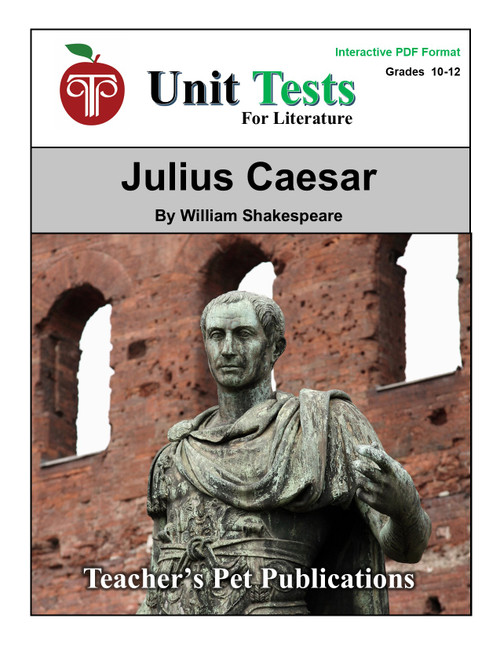 Julius Caesar Unit Test Interactive PDF Google Classroom