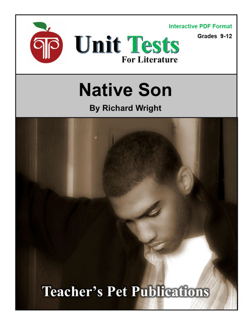Native Son Unit Test Interactive PDF Google Classroom