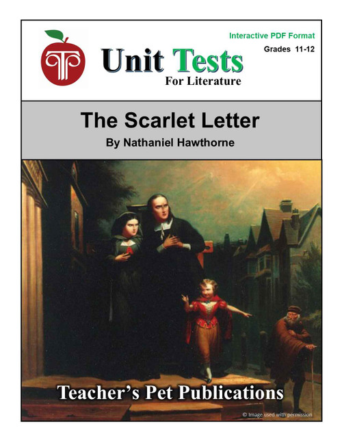 The Scarlet Letter Unit Test Interactive PDF Google Classroom