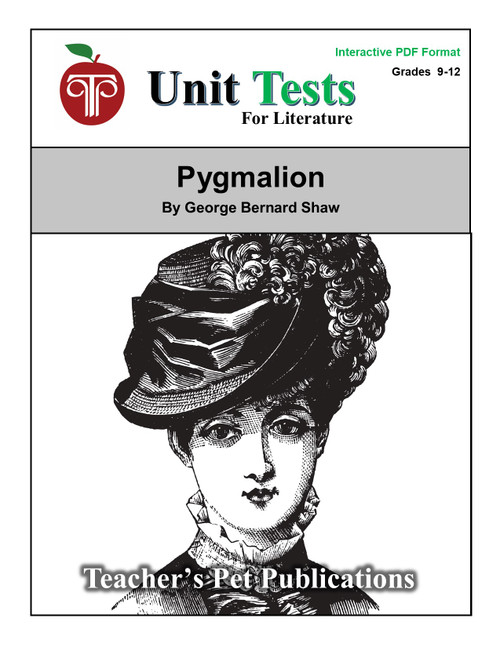 Pygmalion Unit Test Interactive PDF Google Classroom